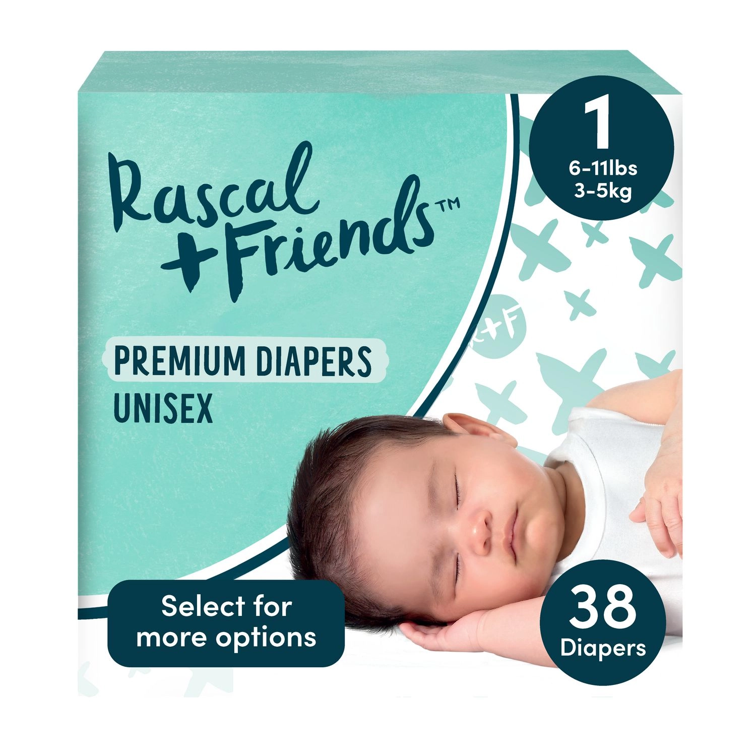Rascal + Friends Premium Diapers 38 Count - CTC Health