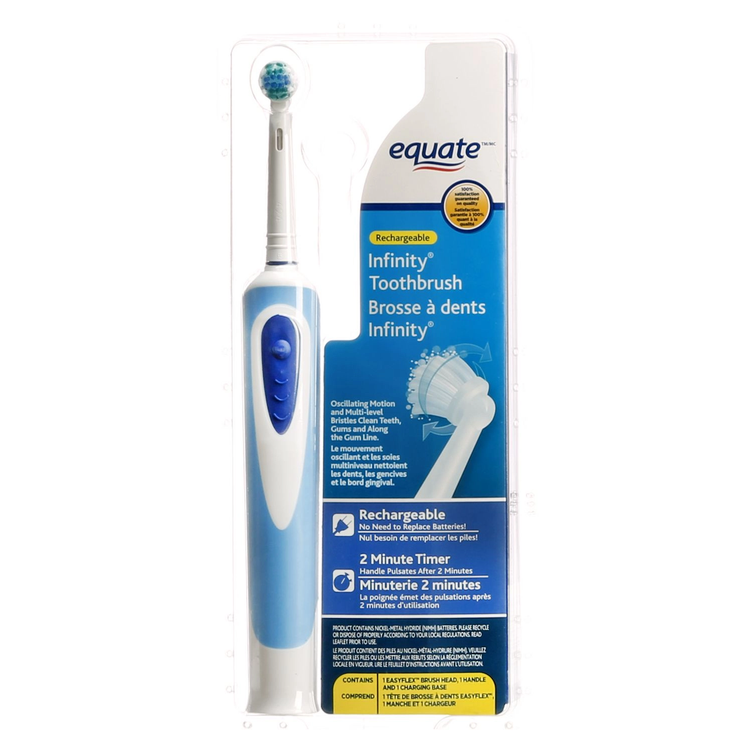 Equate Infinity Rechargeable Toothbrush - CTC Health