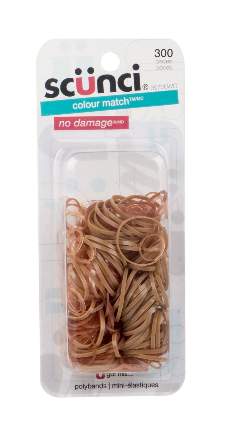 Scunci 300pcs Elastic Polyband Blonde - CTC Health