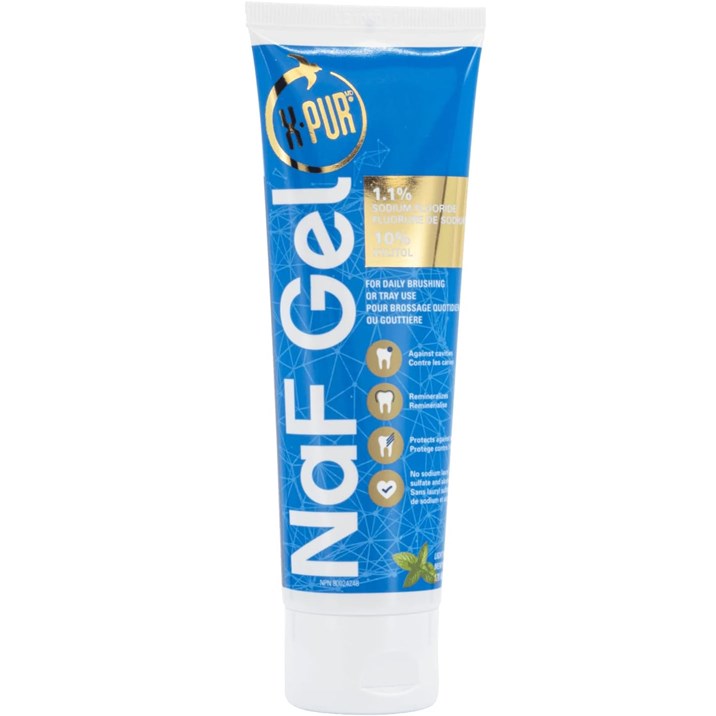 X-PUR 1.1% Neutral NaF Gel with 10% Xylitol, 120 ML TOOTHPASTES Tube ...