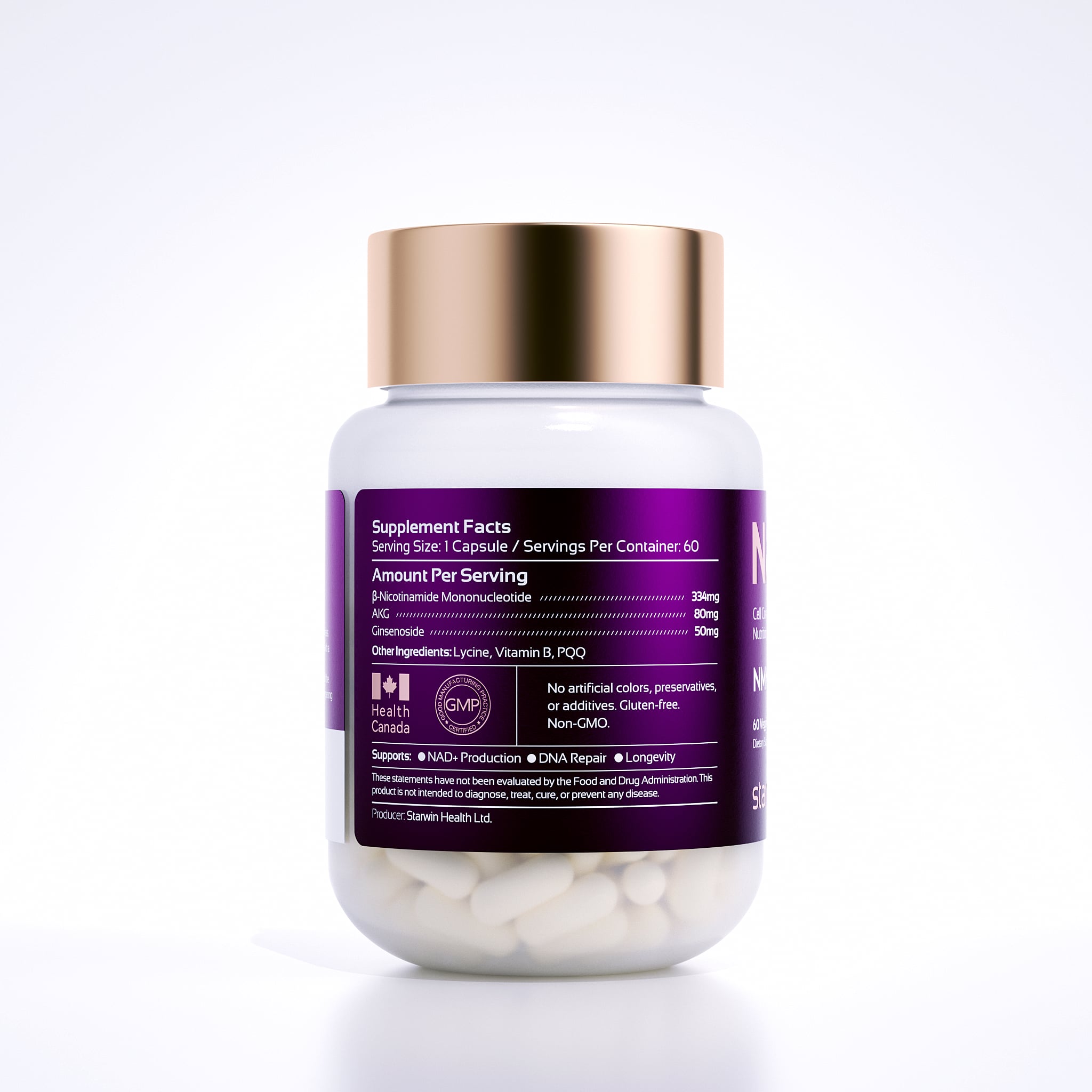 Starwinhe NAD+ supplements cell comprehensive nutrition plant capsules ...