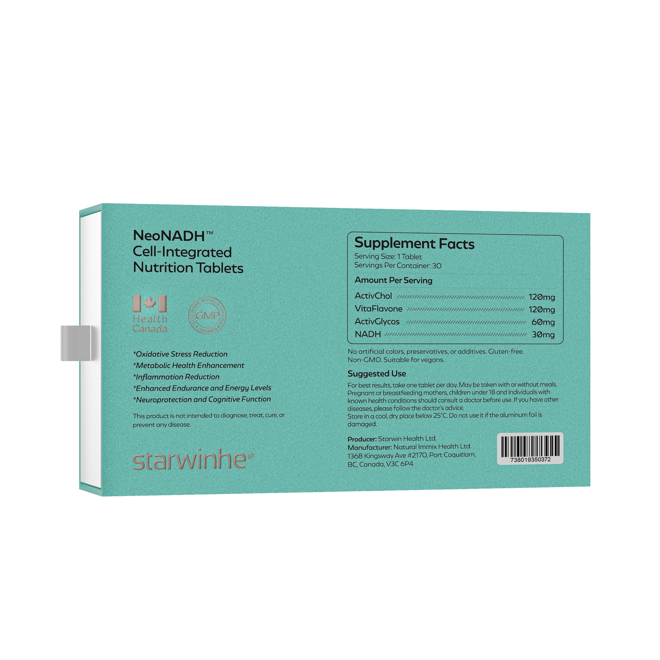 Starwinhe®️ NeoNADH™ Cell-Integrated Nutrition Tablets - CTC Health